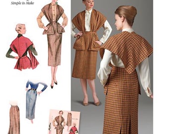 Uncut Simplicity Sewing Pattern 8507 Misses' Vintage Skirt and Stole ...
