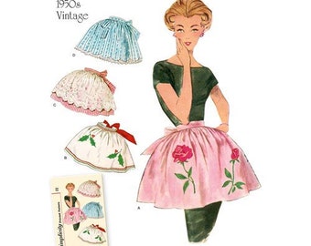 Uncut Simplicity Sewing Pattern 8814 10387 / 8814 Vintage 1950s Aprons ...
