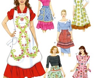 Uncut Simplicity Sewing Pattern 8827 Cute Misses Aprons. Size S L FF - Etsy