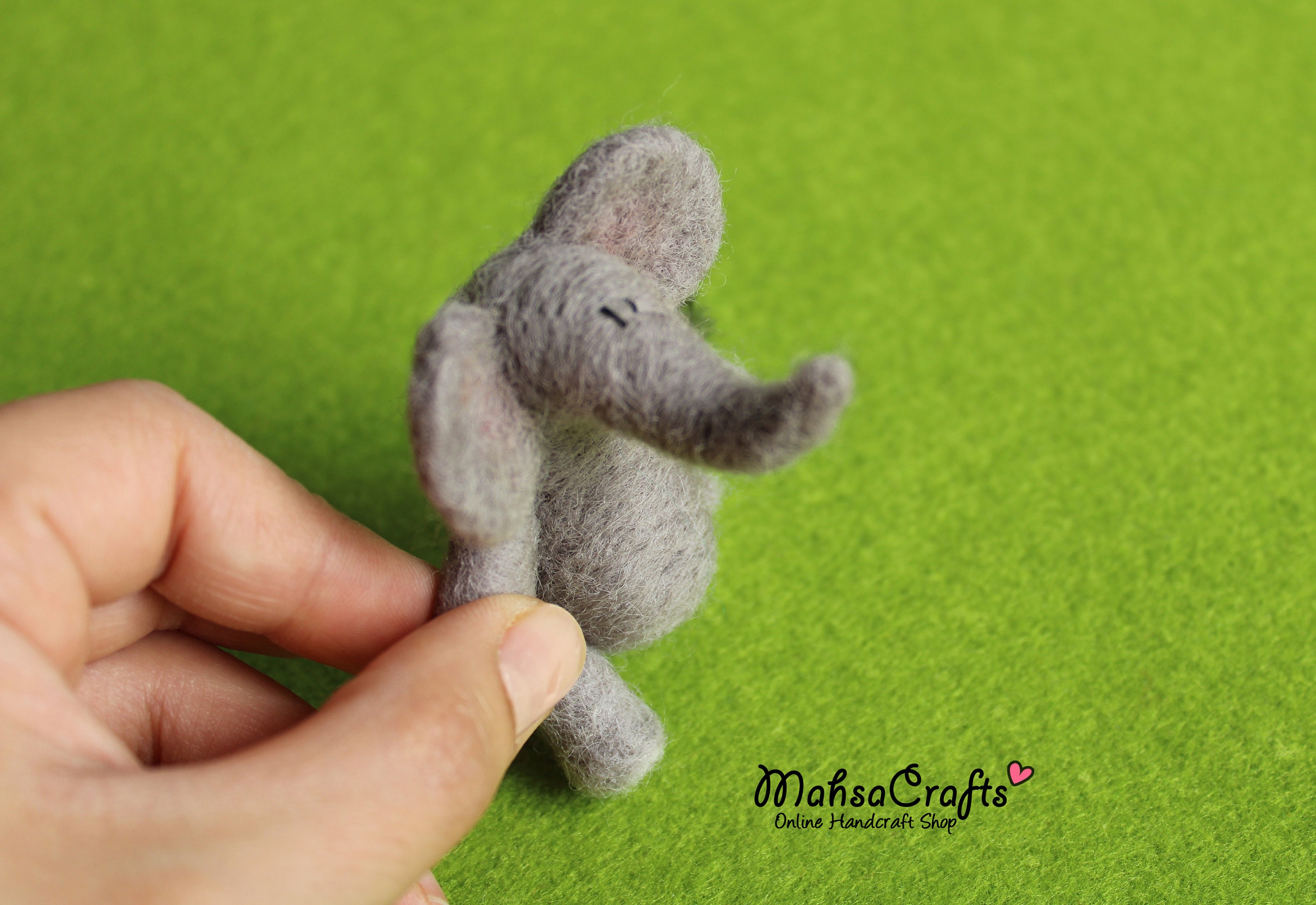 Felt Animals, Jungle Animals, Animal Figurine, Dollhouse Miniatures ...
