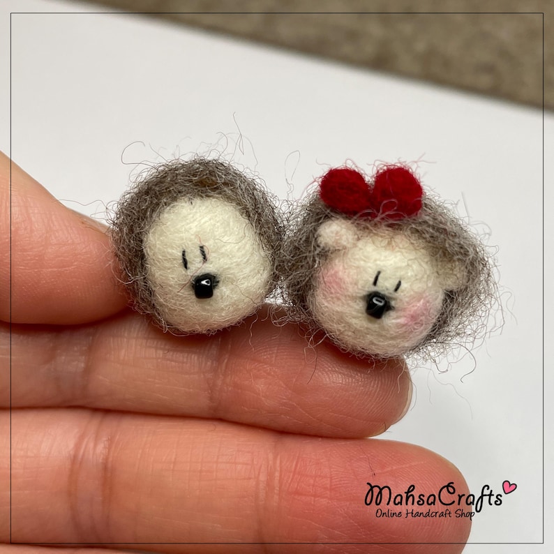 Mini Felt Animal, Hedgehog, Needle Felting, Unique Gift, Dollhouse ...