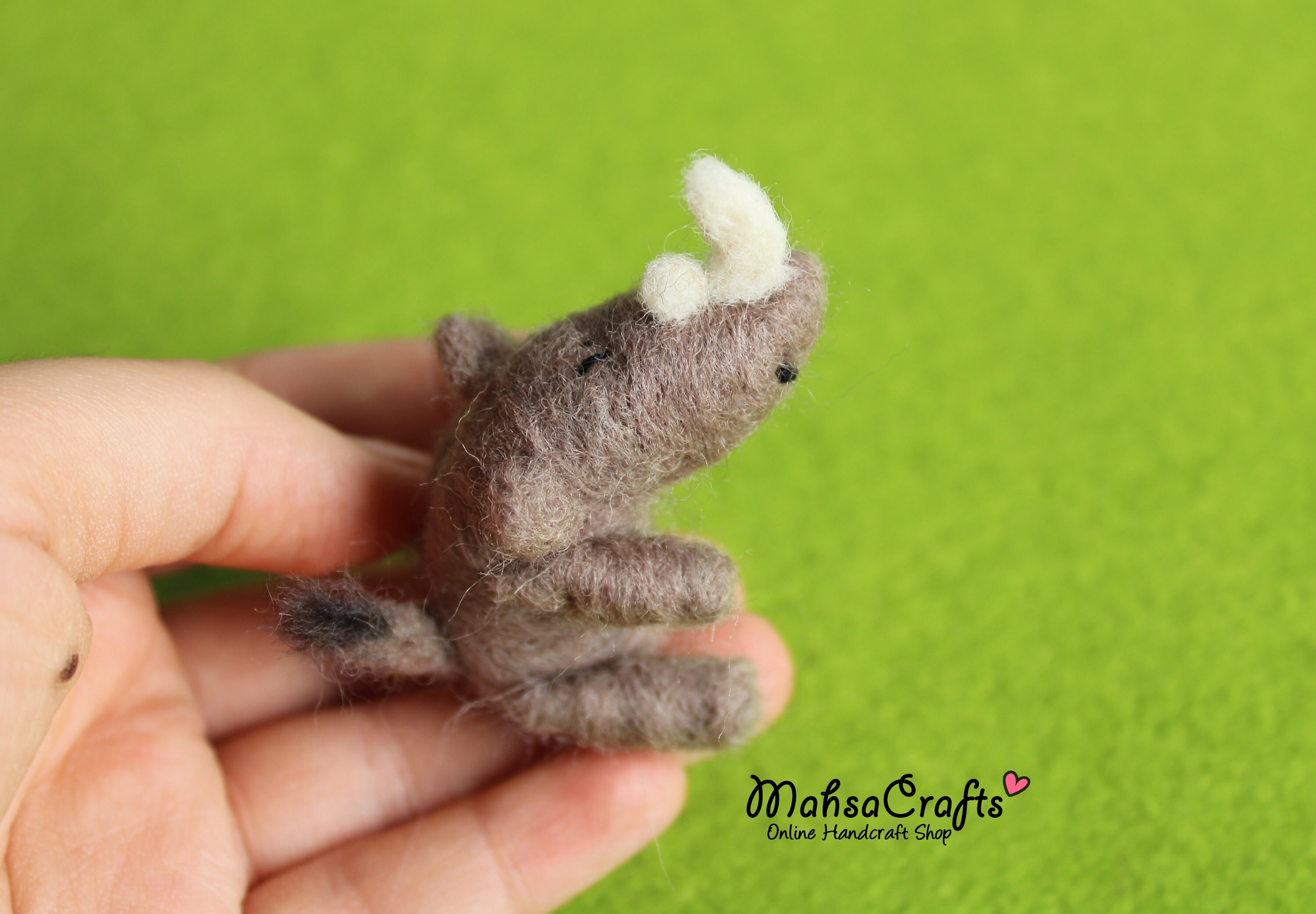 Felt Animals, Jungle Animals, Animal Figurine, Dollhouse Miniatures ...