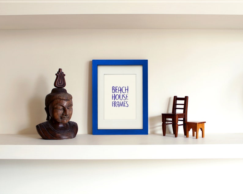 A2 Picture Frame Rustic Royal Blue Photo Frame Blue Frame Vintage Blue ...