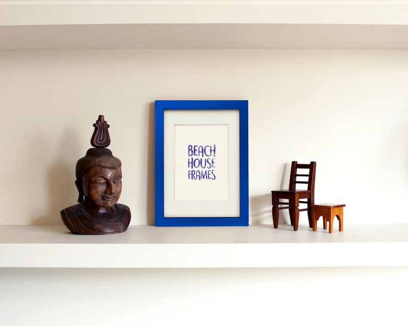 Royal Blue Picture Frame Rustic A2 A3 A4 A5 5x5 6x6 5x7 - Etsy