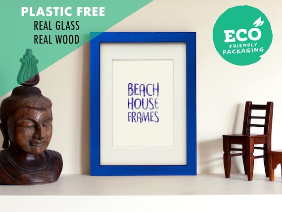 Royal Blue Picture Frame Rustic A2 A3 A4 A5 5x5 6x6 5x7 - Etsy