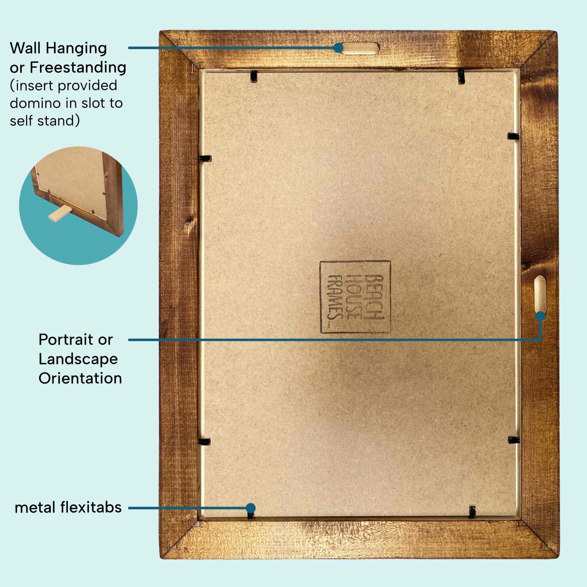 A2 Picture Frame Rustic Sky Blue Photo Frame Blue Frame Vintage Blue ...