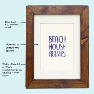 A2 Picture Frame Rustic Royal Blue Photo Frame Blue Frame Vintage Blue ...