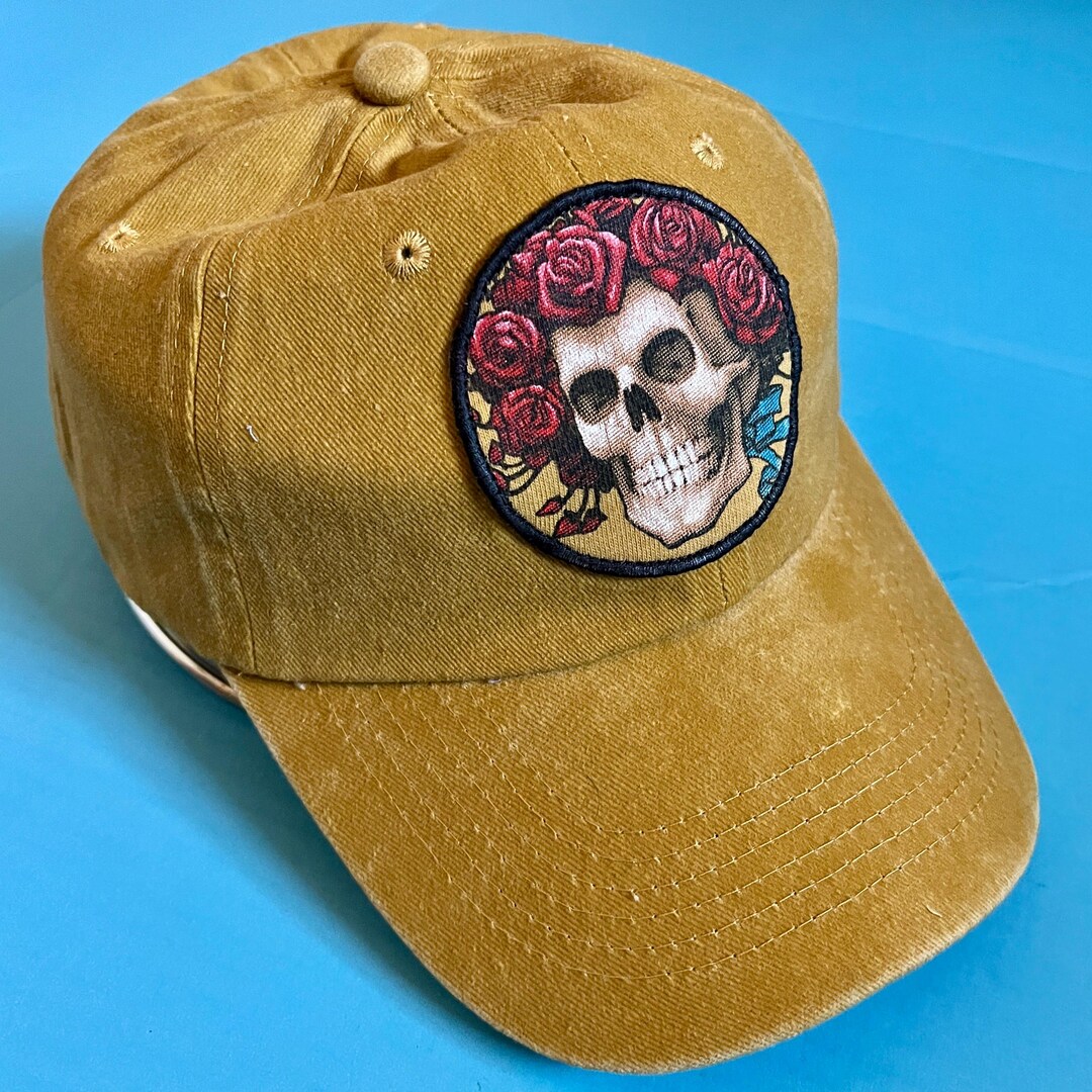 Grateful Dead Dead Head Psychedelic Rock Mustard Baseball Hat NEW - Etsy