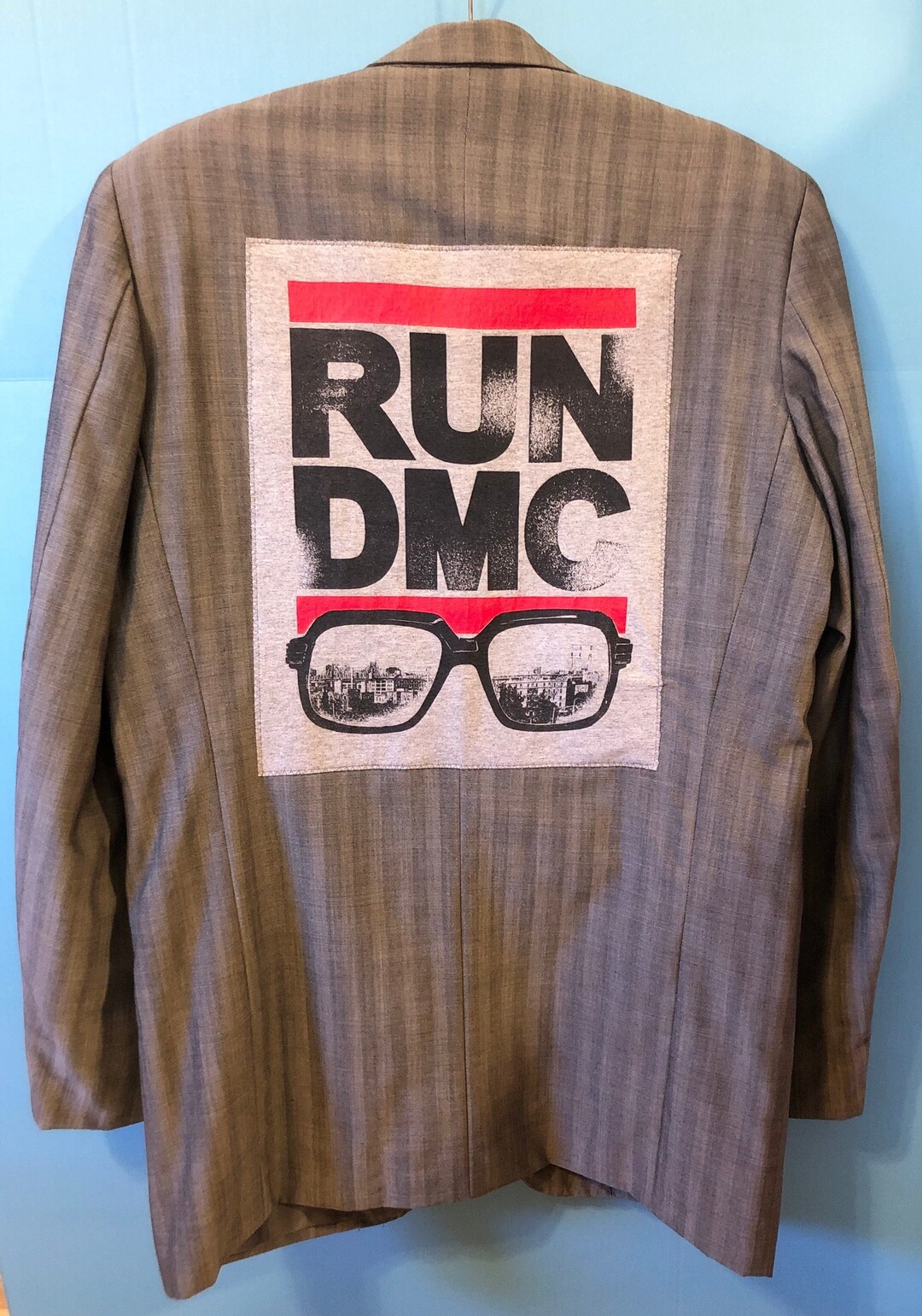 Run-dmc 80s Hip Hop East Coast Rap Hipster Retro Sports Coat Upcycled ...