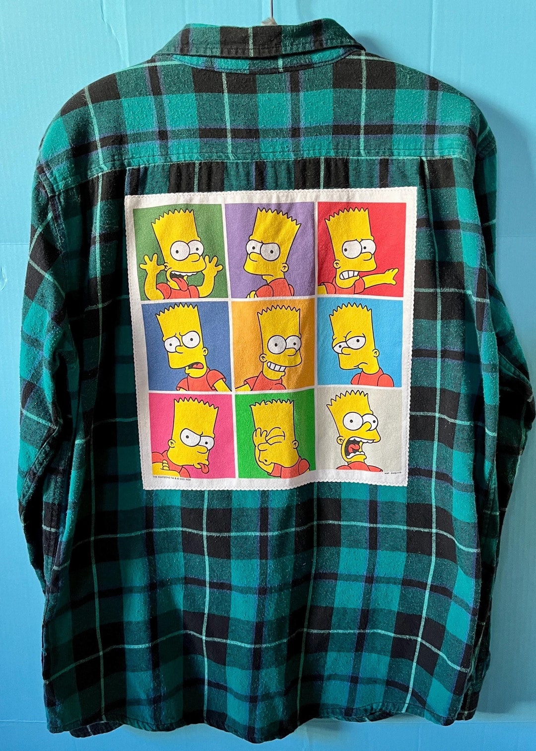 The Simpsons Bart Simpson Retro 90s Cartoon Flannel! (men’s XL) - Etsy