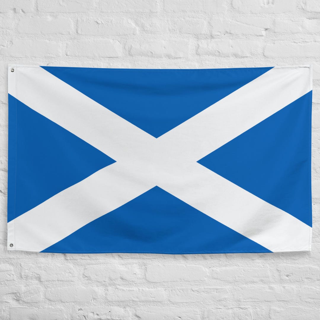 Large Scottish Saltire St Andrew's Cross Wall Hanging Flag - Etsy UK