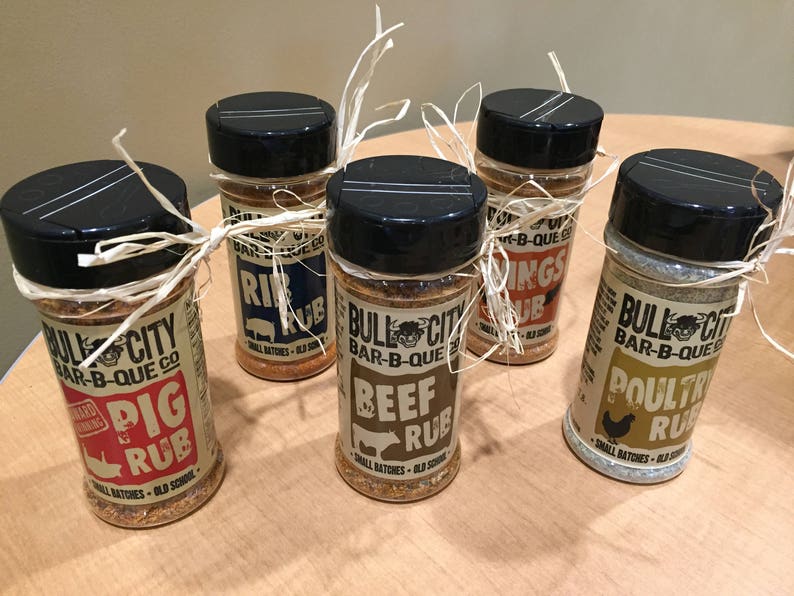 BBQ Rubs - 5 Rub / Seasoning Gift Set - Etsy
