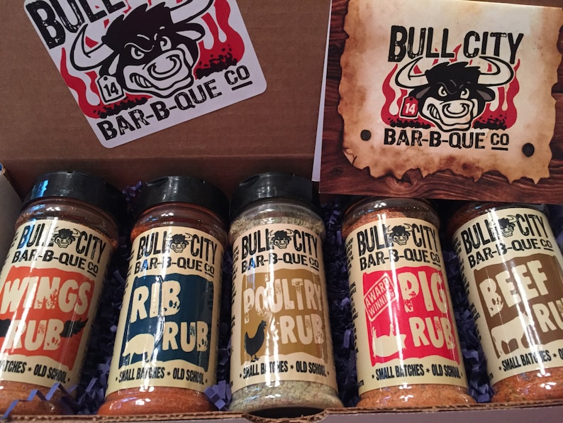BBQ Rubs - 5 Rub / Seasoning Gift Set - Etsy