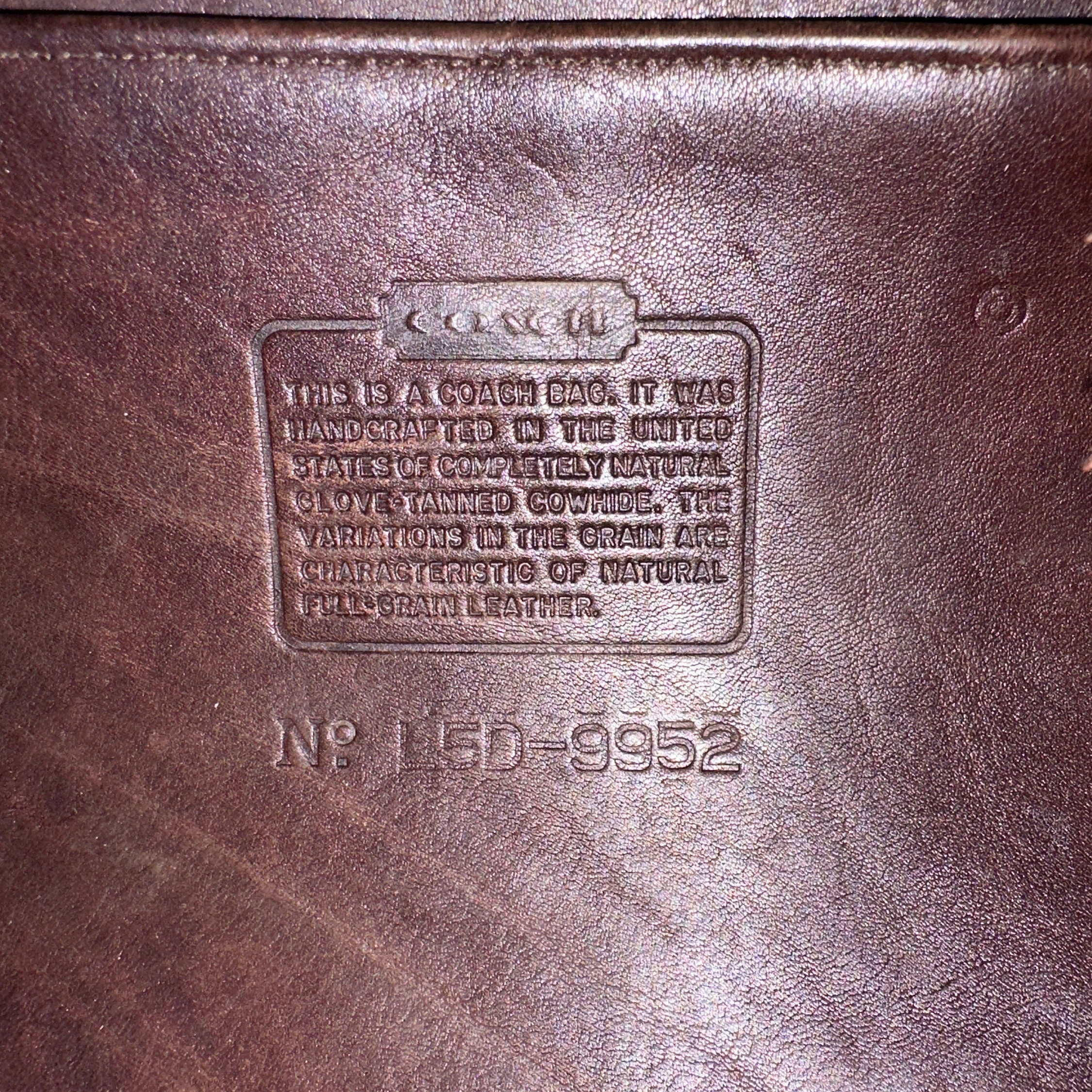 Vintage COACH Lula's Legacy Mahogany Leather Drawstring Bucket Bag ...