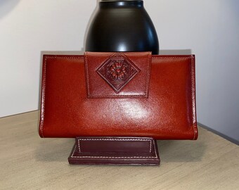 Leather Secretary Wallet - Etsy