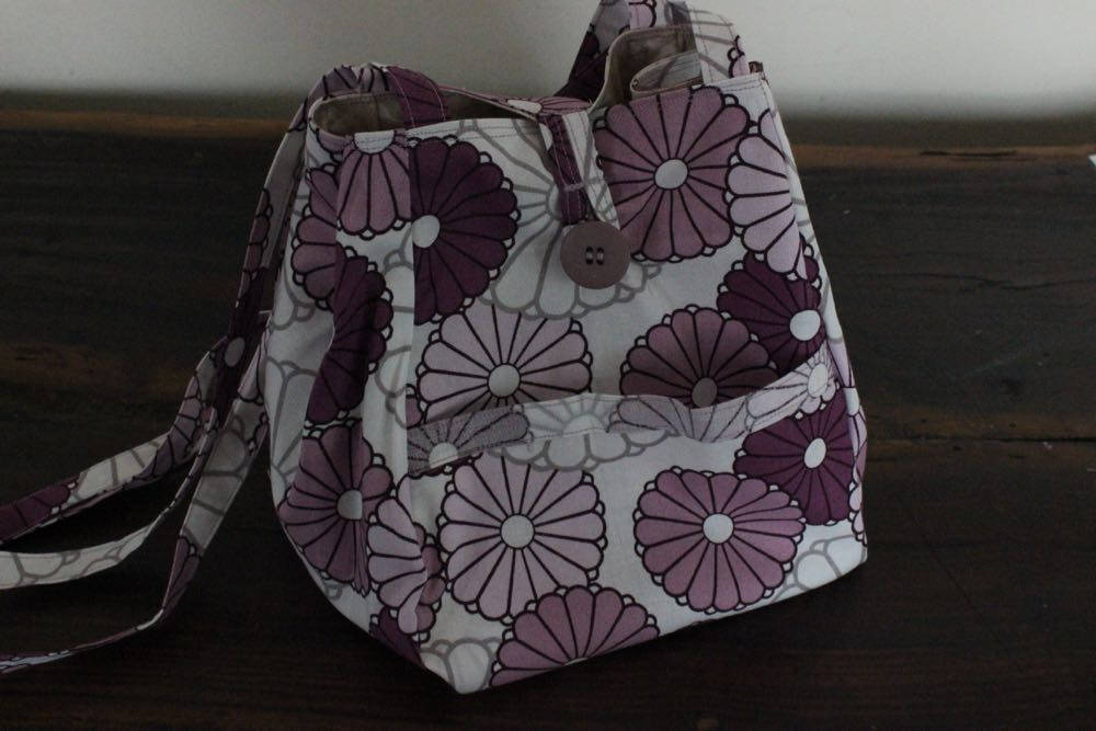 Project Bag: Pink and Purple Flowers - Etsy