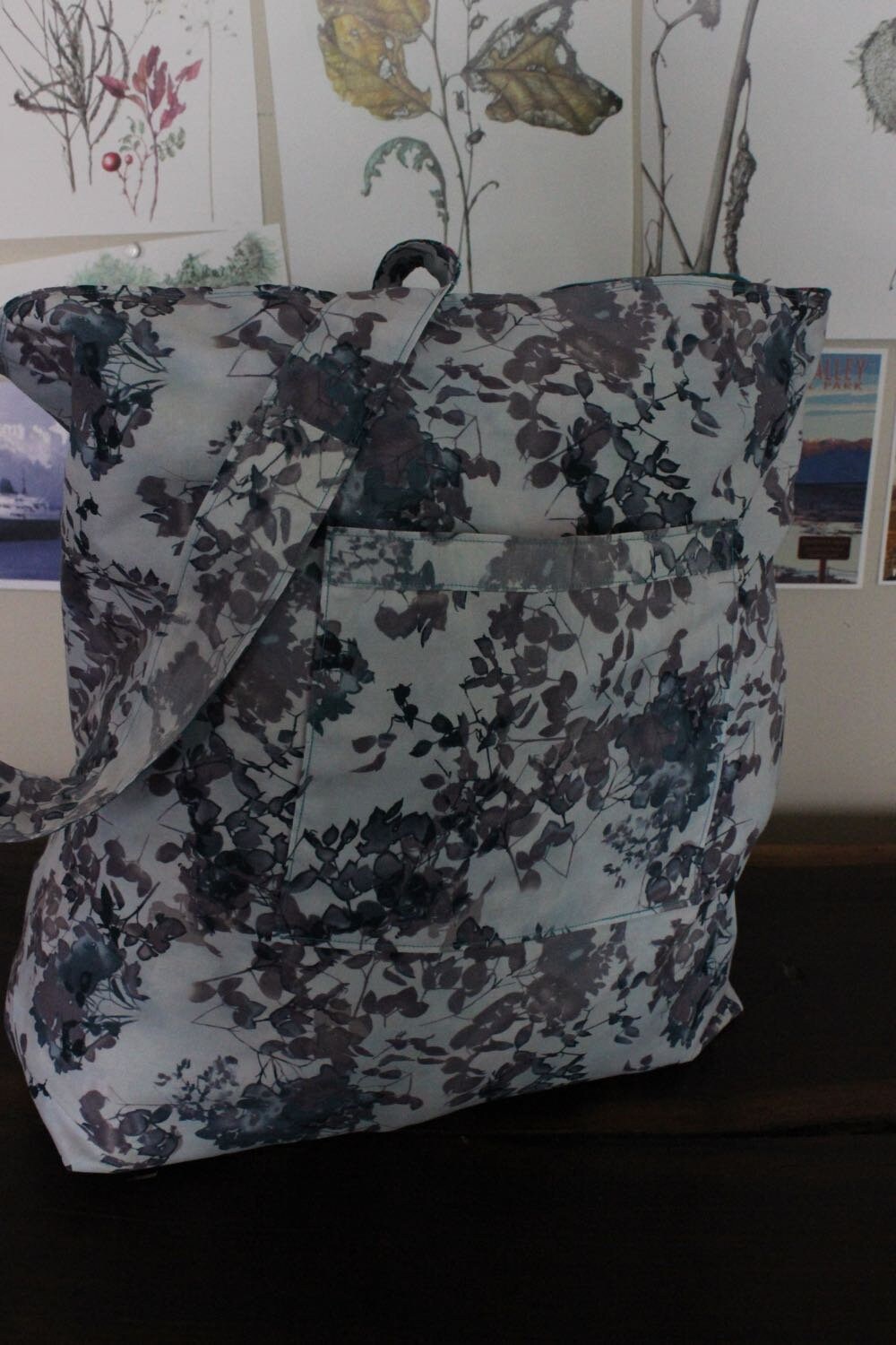 Market Bag: Pink Roses - Etsy