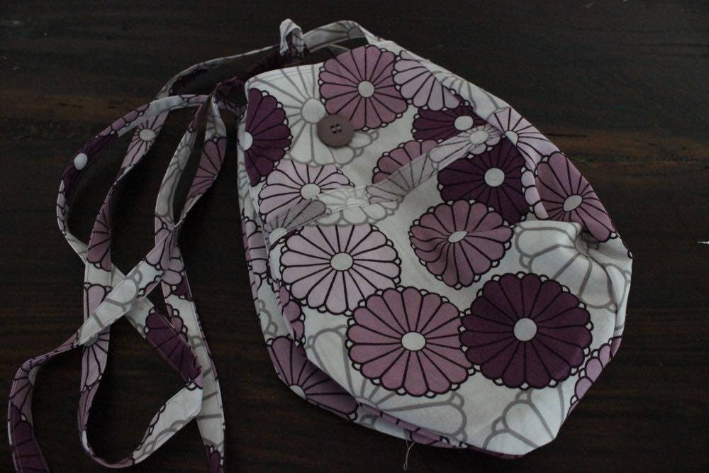 Project Bag: Pink and Purple Flowers - Etsy