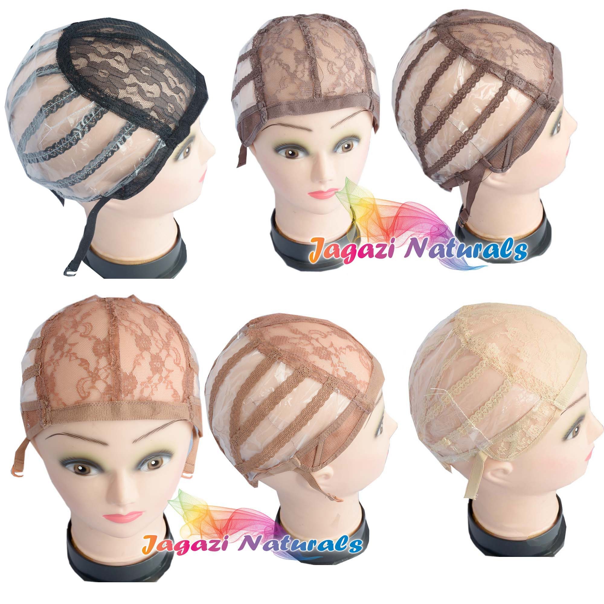 Professional, Traditional Wig Making Cap. 4 Colours of Classic Wig ...