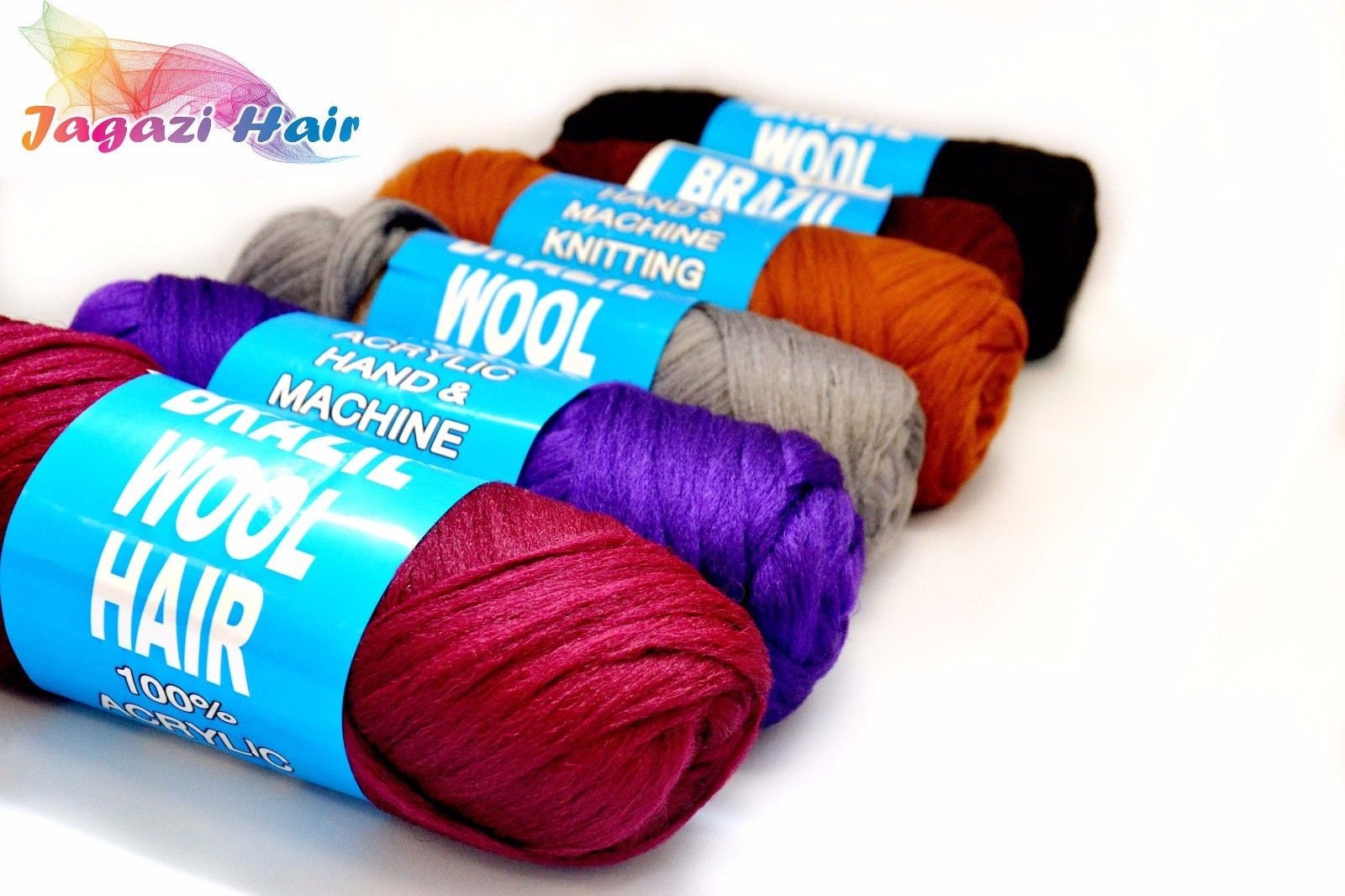 Various Colours: Brazilian Wool Hair Faux Locks Braids - Etsy UK