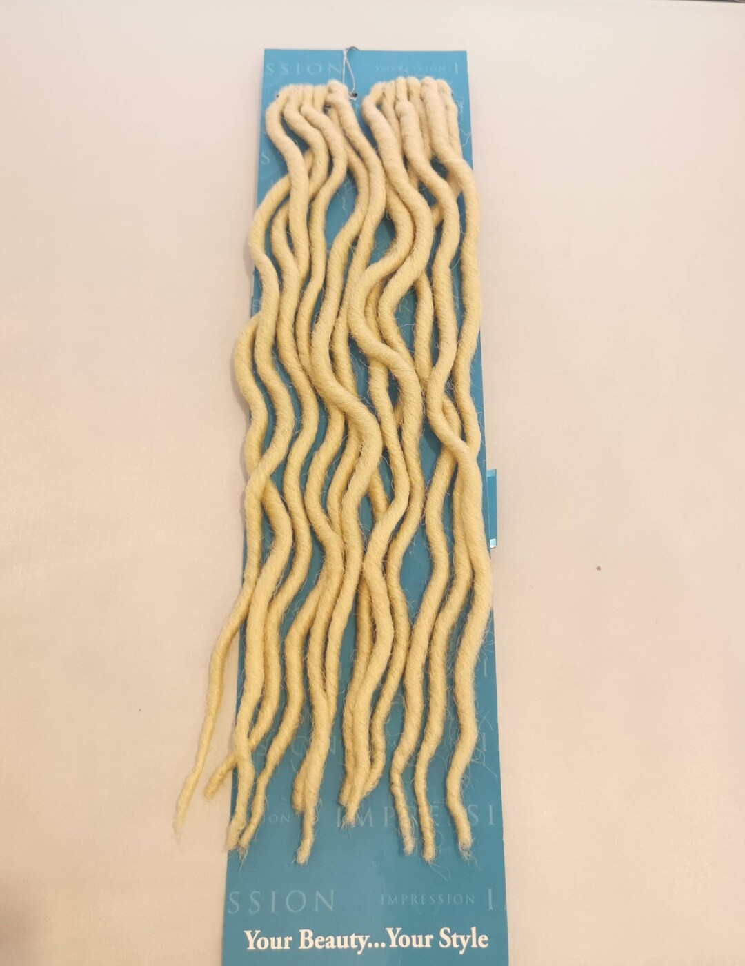 Trendy Blonde 14 Inches Wavy Looped Faux Locks, Dreadlocks. Lovely ...