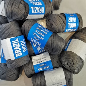 To Clear: 1 Very Dark Grey Brazilian Wool Hair, Faux Locks, Braids ...