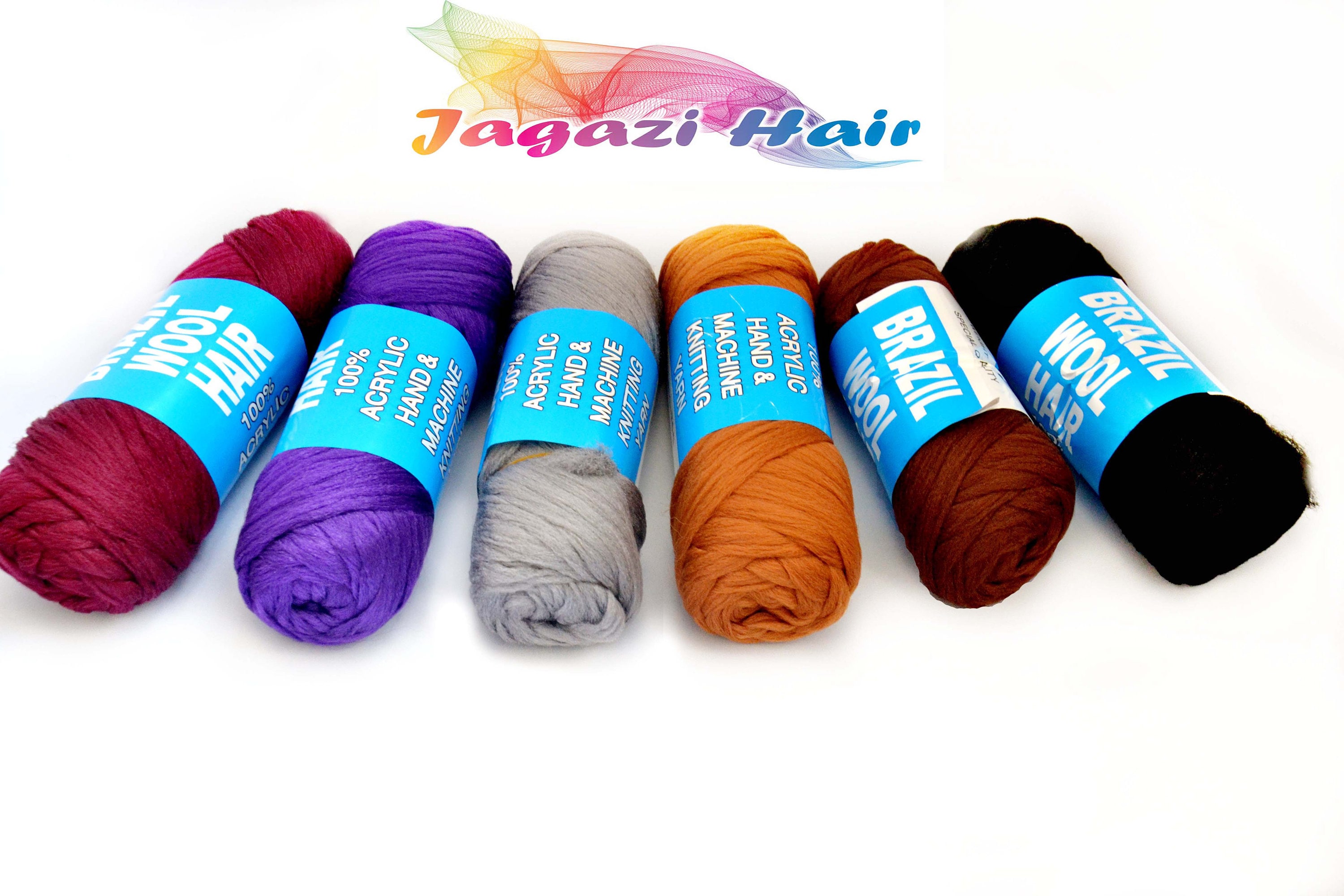 Various Colours: Brazilian Wool Hair Faux Locks Braids - Etsy UK