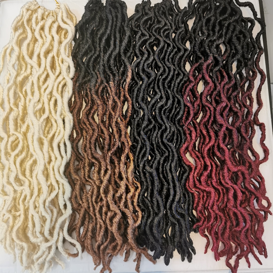 New Curly Dread Locks. Singular Looped Trendy Lovely Crochet Faux Locs ...