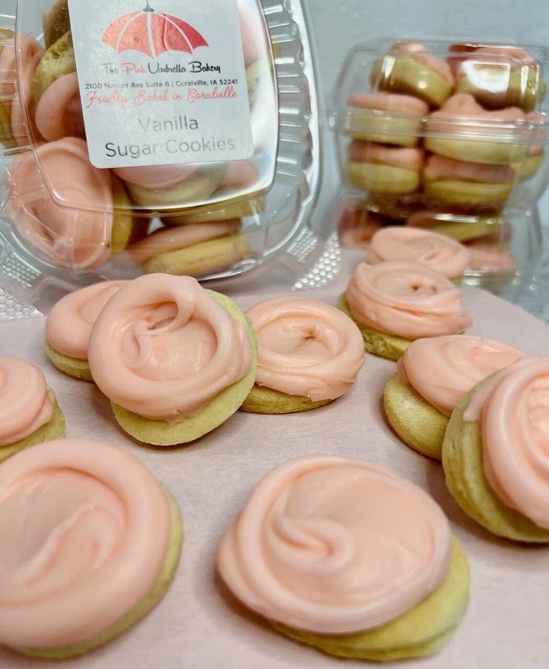 Mini Vanilla Frosted Sugar Cookies - Etsy