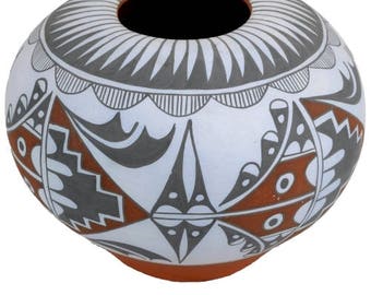 Polychrome pottery | Etsy