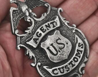 Us Customs Agent Badge - Etsy