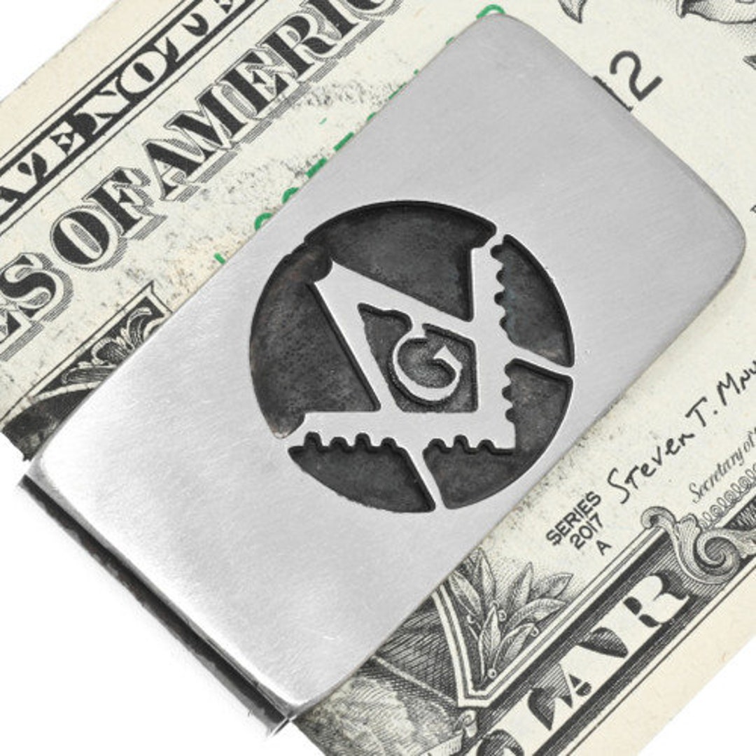 Silver Freemason Money Clip Traditional Symbol by Navajo - Etsy