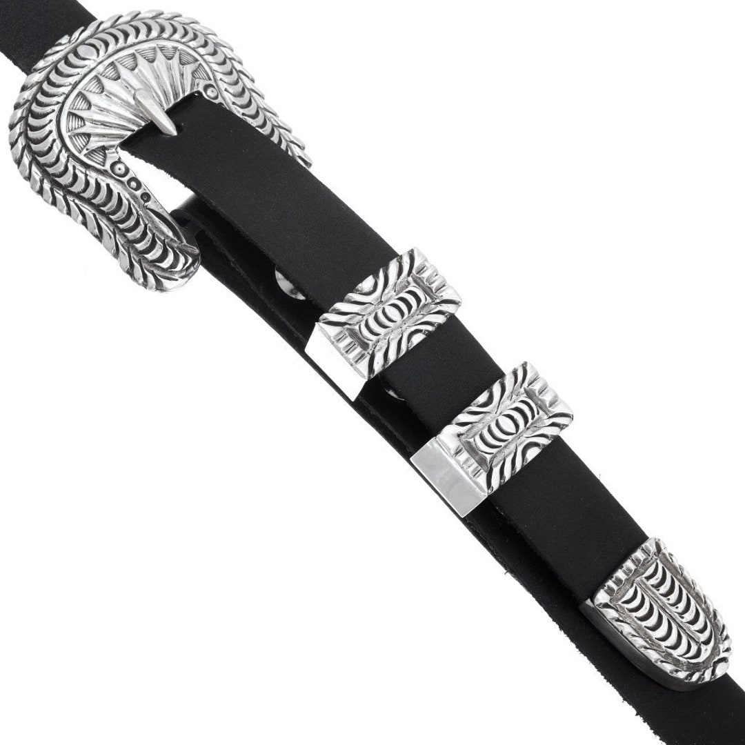 Navajo Sterling Silver Ranger Belt Buckle Set for 3/4 - Etsy