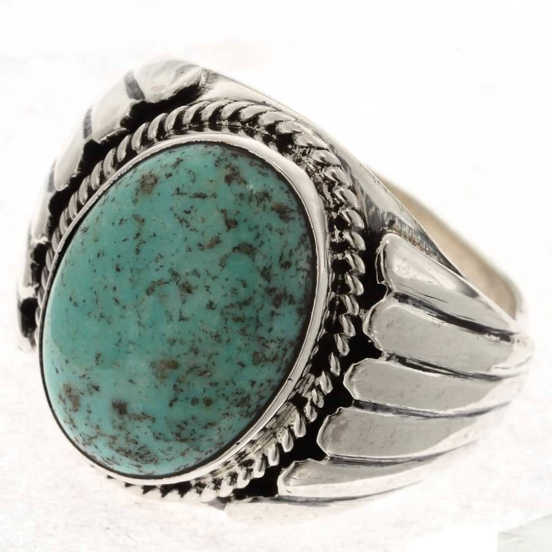 Navajo Turquoise Big Boy Mens Ring Sterling Design Any Size 2739 - Etsy
