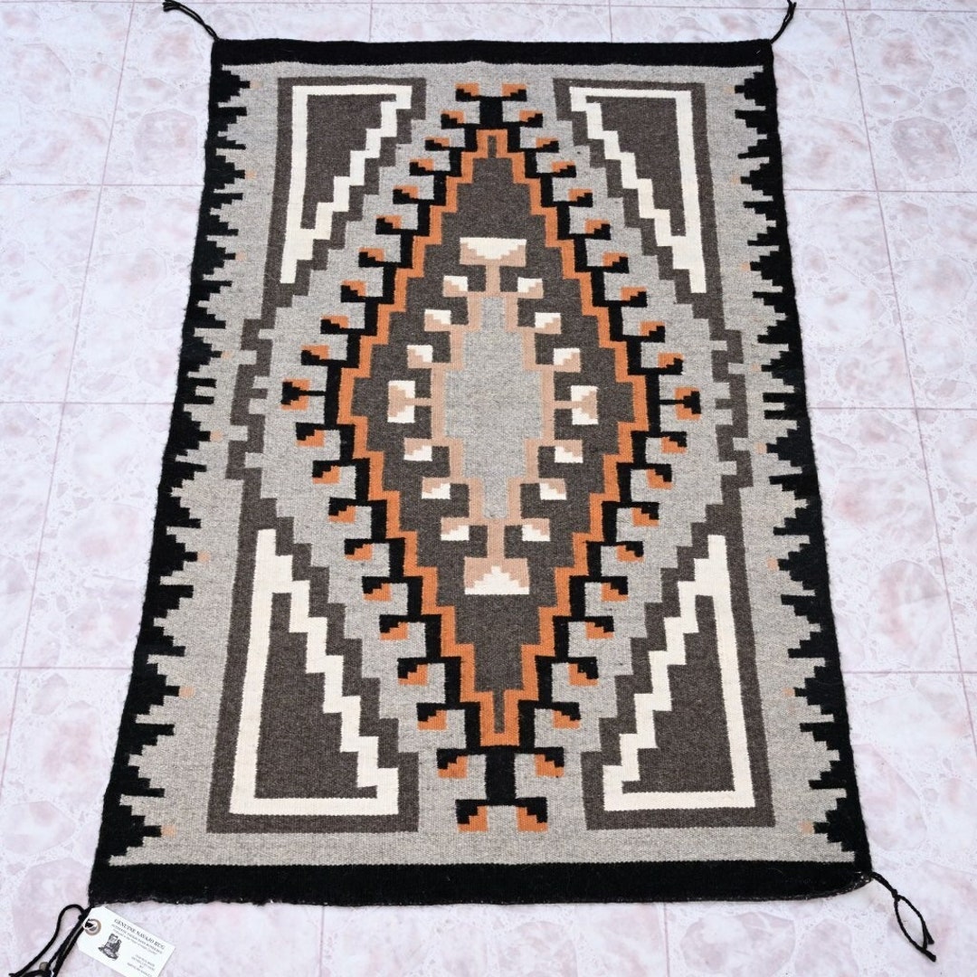 Native American Two Grey Hills Klagetoh Navajo Wool Rug - Etsy