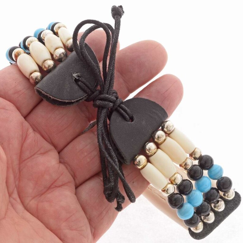 Apache Style Bone Choker Traditional Indian Four Strand - Etsy