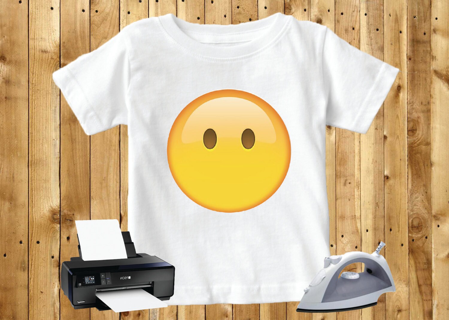 Faceless Emoji Iron on Transfer Digital Art INSTANT DOWNLOAD - Etsy