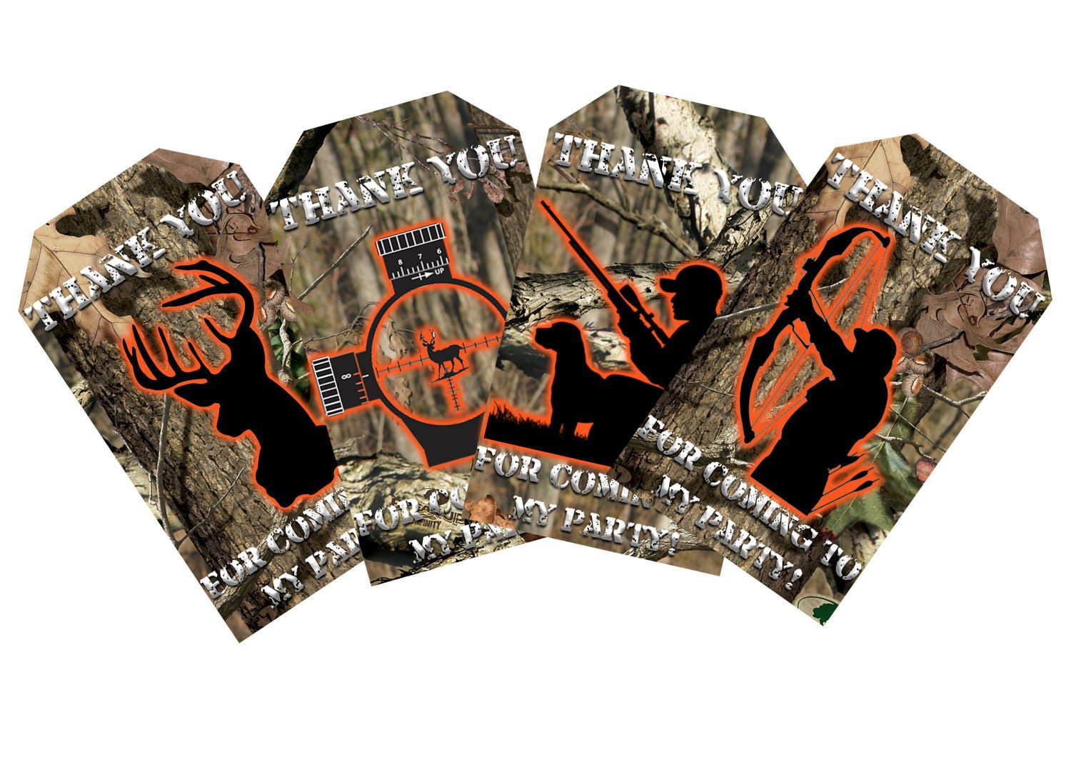 Hunting Inspired Birthday Party Favor Tags Download and Print Hunting ...