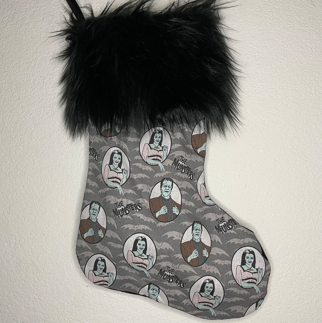 Classic Horror Show Munsters Lily Herman Creepmas Christmas Stockings ...