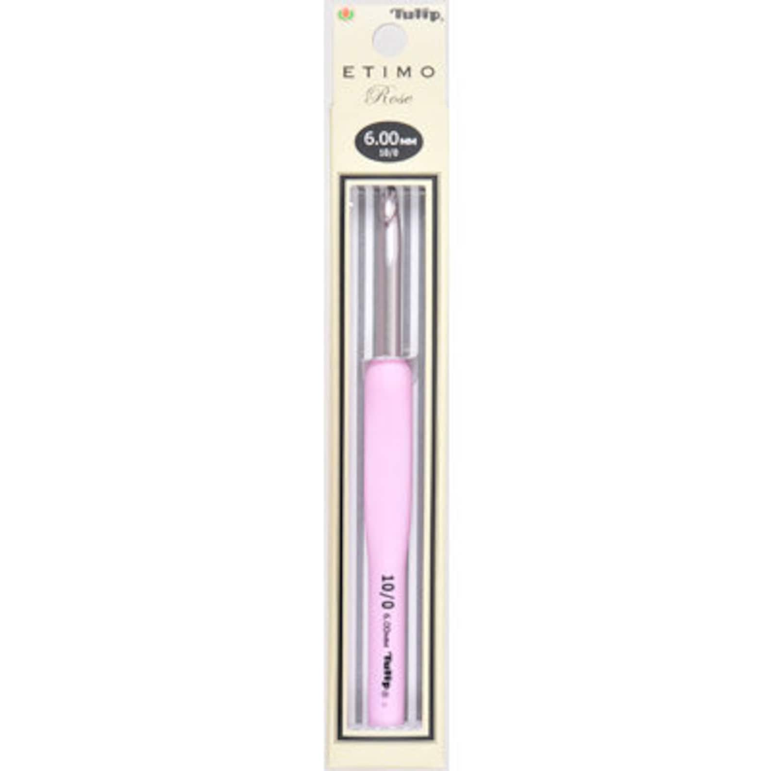 Tulip Etimo Rose & Blue Lace Ergonomic Cushion Grip Crochet Hook 0.50mm ...