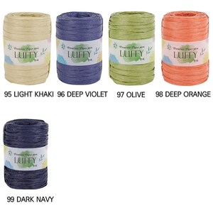 Luffy Premium 2mm Thickness Craft Ribbon Light Weight Soft Paper Raffia ...