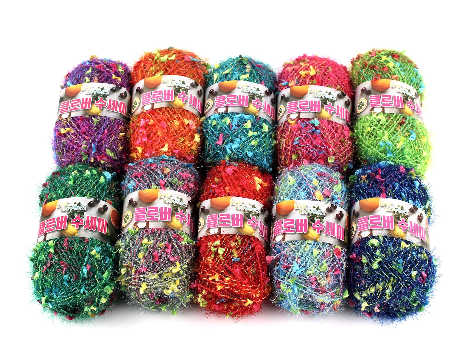 Knit Clover Scrubby Brush Yarn,scrubbies Scrubber Yarn, 100% Polyester ...