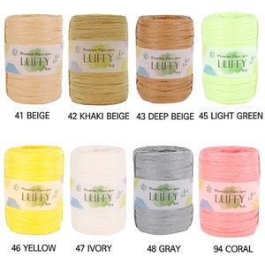 Luffy Premium 2mm Thickness Craft Ribbon Light Weight Soft Paper Raffia ...