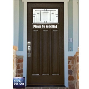 No Soliciting Decal, No Soliciting Door Sign, No Soliciting Window Sign ...