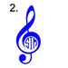 Music Monogram Decal, Music Monogram, Treble Clef Monogram, Music Note ...