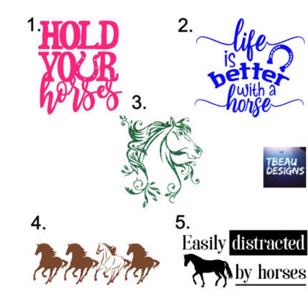 Horse Car Decal - Etsy