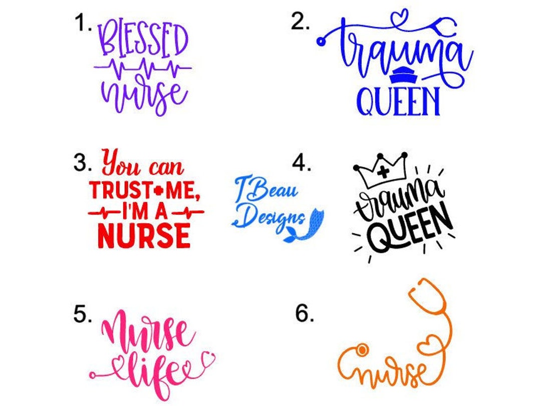 Nurse Decal, Nurse Sticker, Nurse Gift, DIY Nurse Appreciation Gift ...