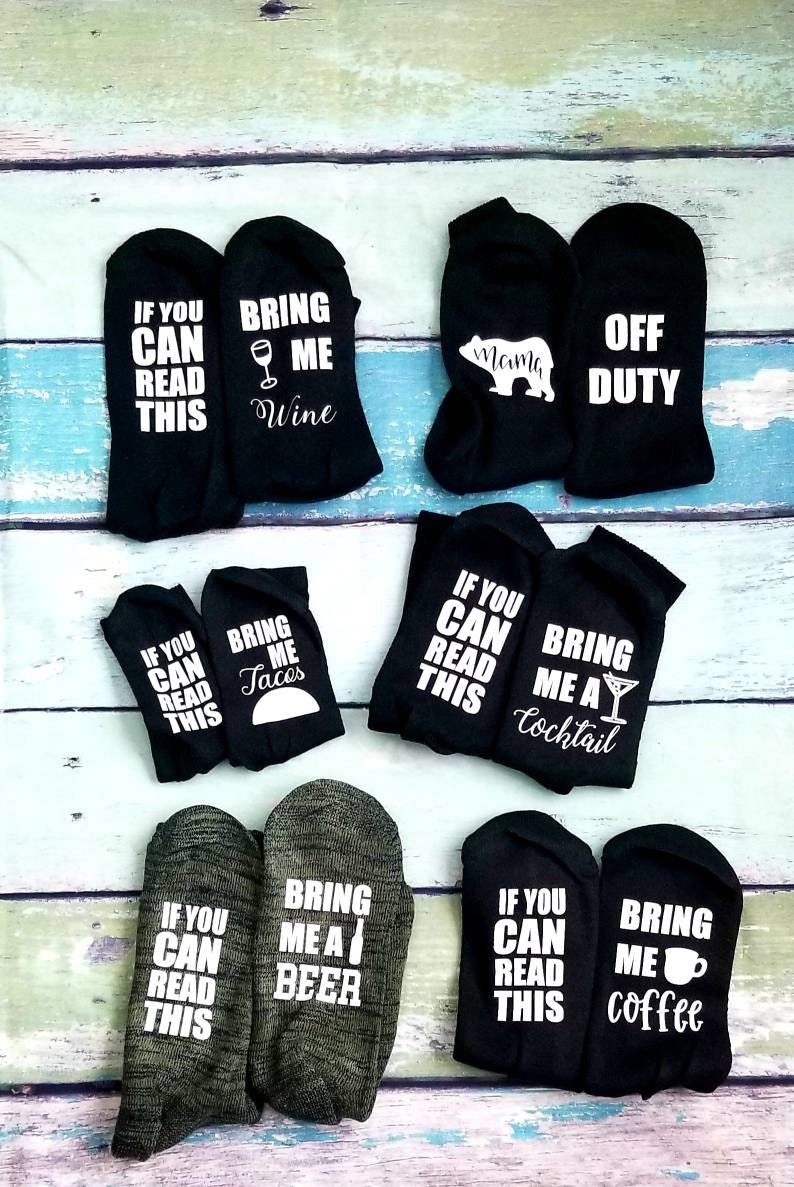 Funny Socks Novelty Socks Mom gifts Dad gifts Gag gift | Etsy