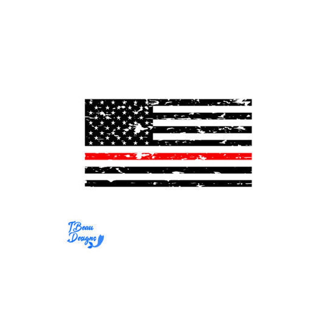 Thin Red Line Flag Decal Red Line State Decal Thin Red Line - Etsy UK
