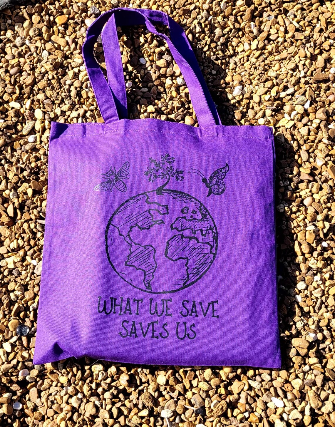 What We Save Saves Us Tote | Teacher Tote Bag | Earth Day Tote ...